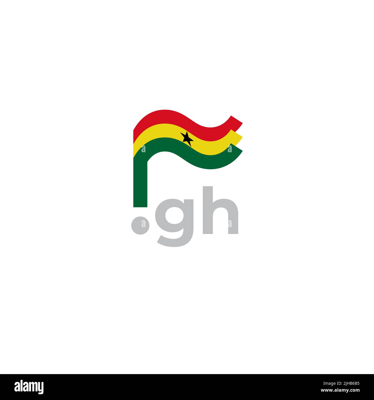 Ghana flag icon. Original simple design of the ghanaian flag, map ...
