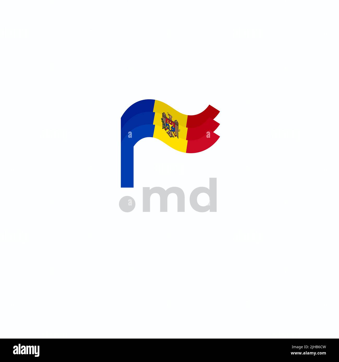 Moldova flag icon. Original simple design of the moldavian flag, map ...