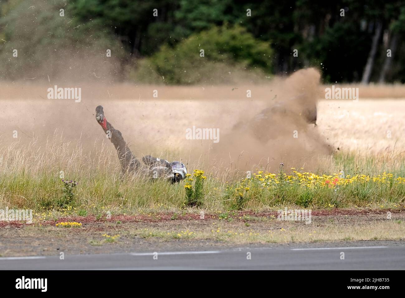 East Fortune, UK. Sunday Race 9: (69) Jordan Fleming of Lochgelly ...