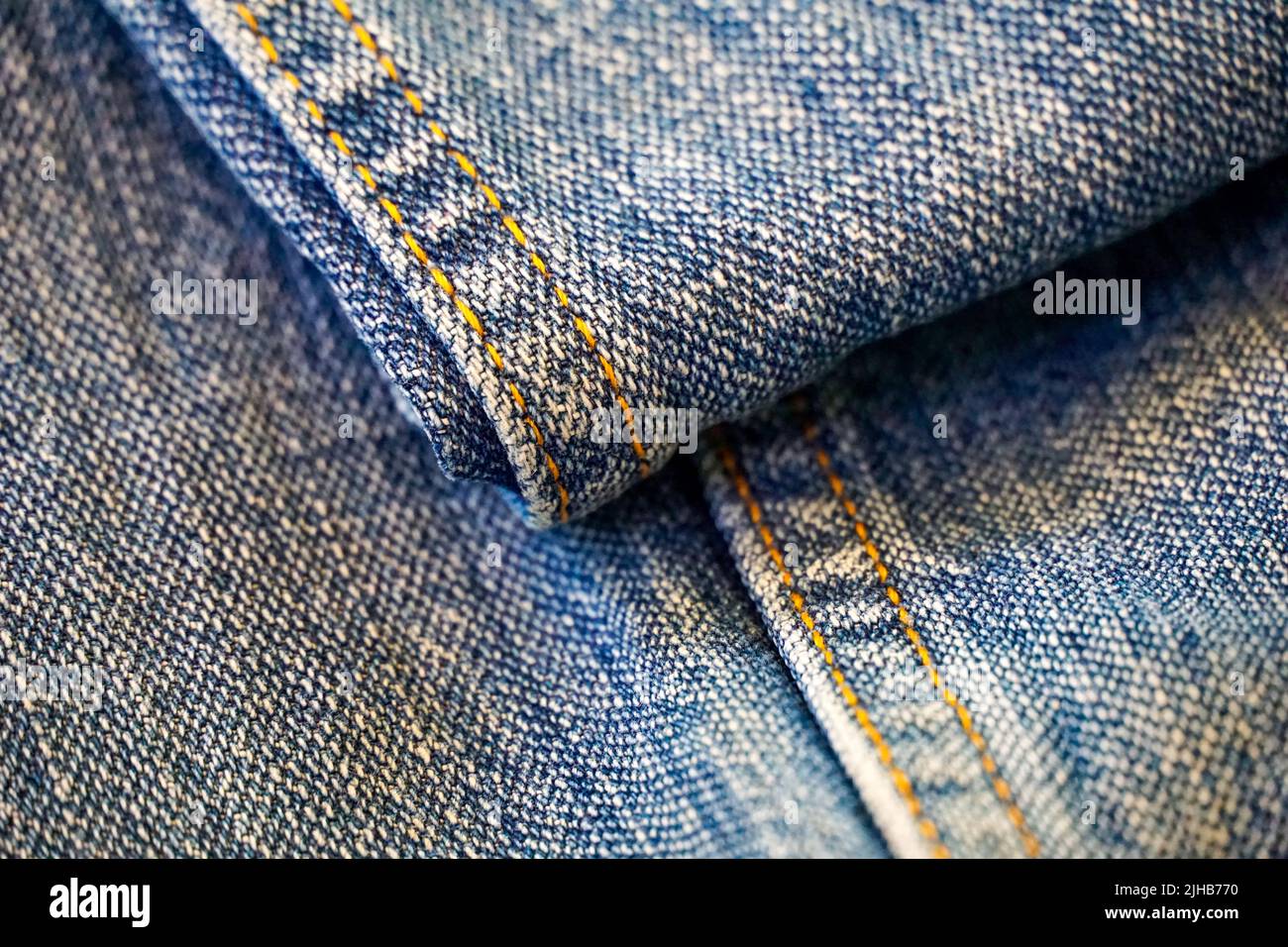 Denim fabric texture seams hi-res stock photography and images - Alamy