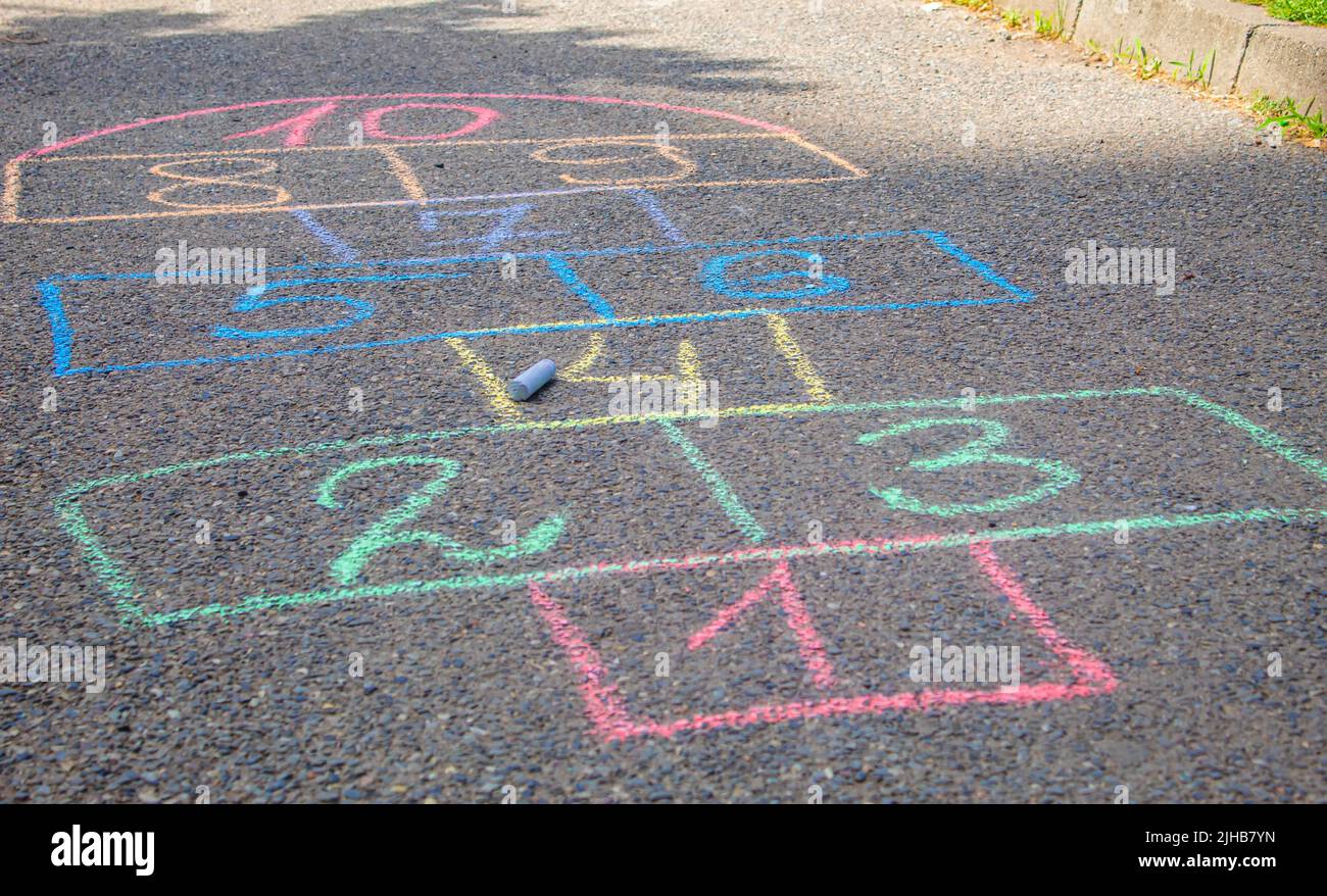 street children's games in classics. Selective focus. nature Stock ...