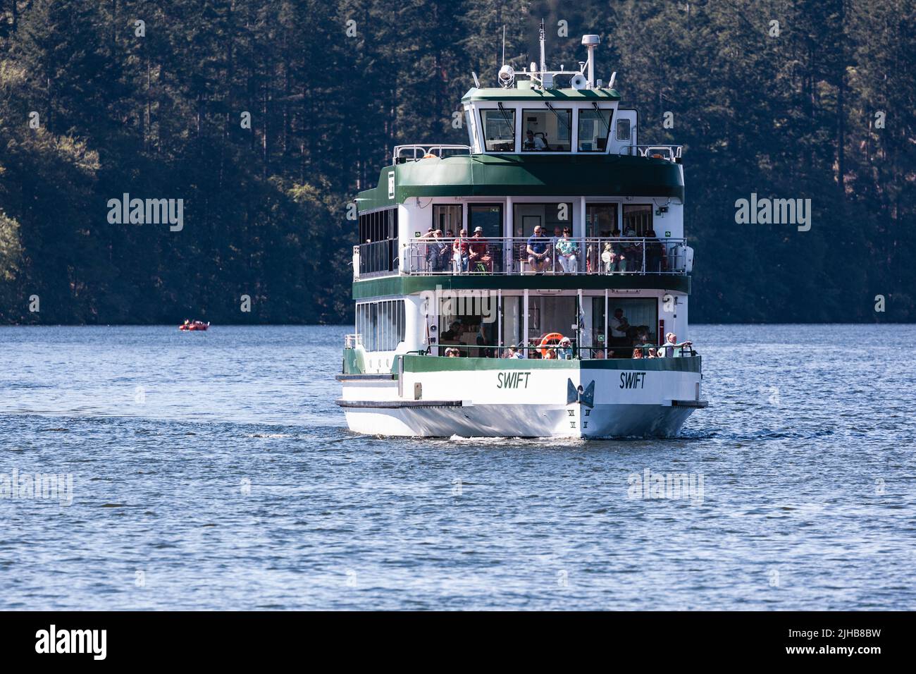 Lake Windermere .Cumbria . passenger, new passenger cruiser ,The Swift ...