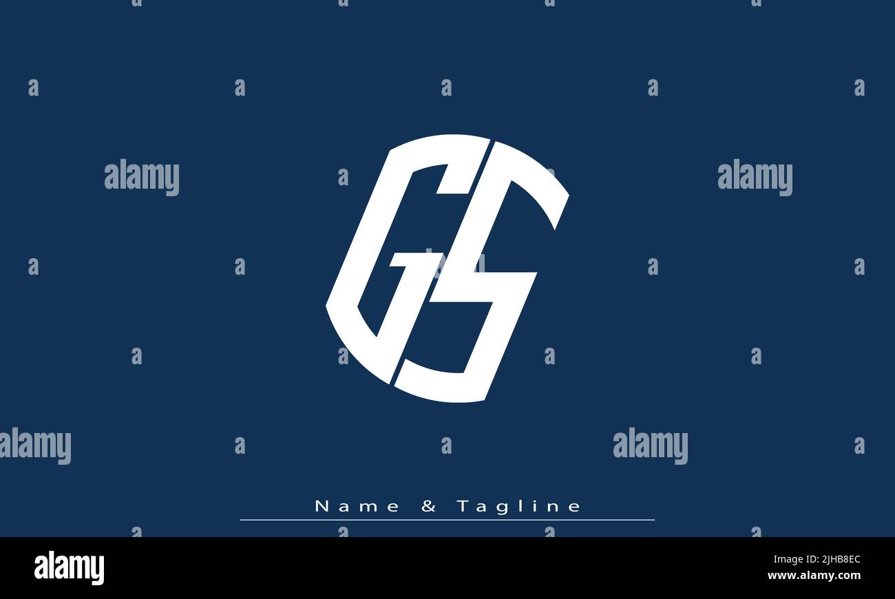 Alphabet letters Initials Monogram logo GS , SG Stock Vector Image ...