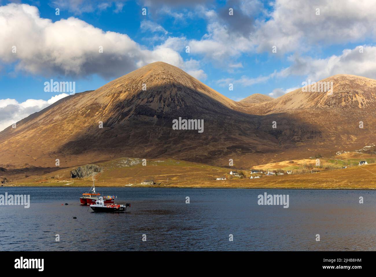 Torrin, Isle of Skye from across Loch Slapin, Scotland UK Stock Photo ...