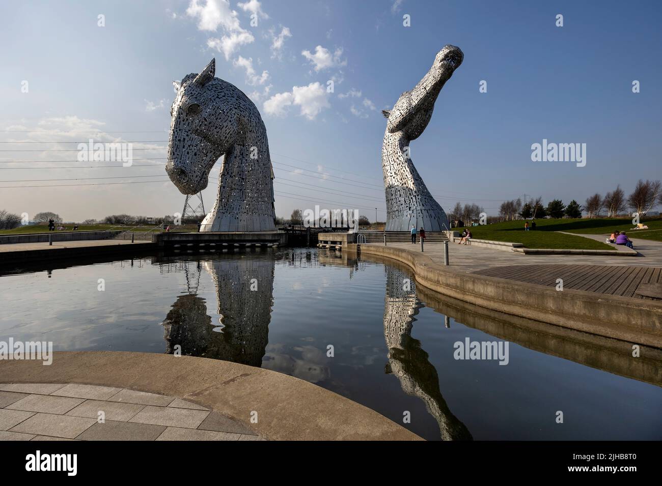 The Kelpies located alongside the Forth and Clyde Canal, The Helix ...