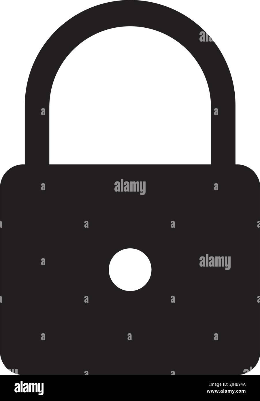 padlock icon logo vector design Stock Vector Image & Art - Alamy