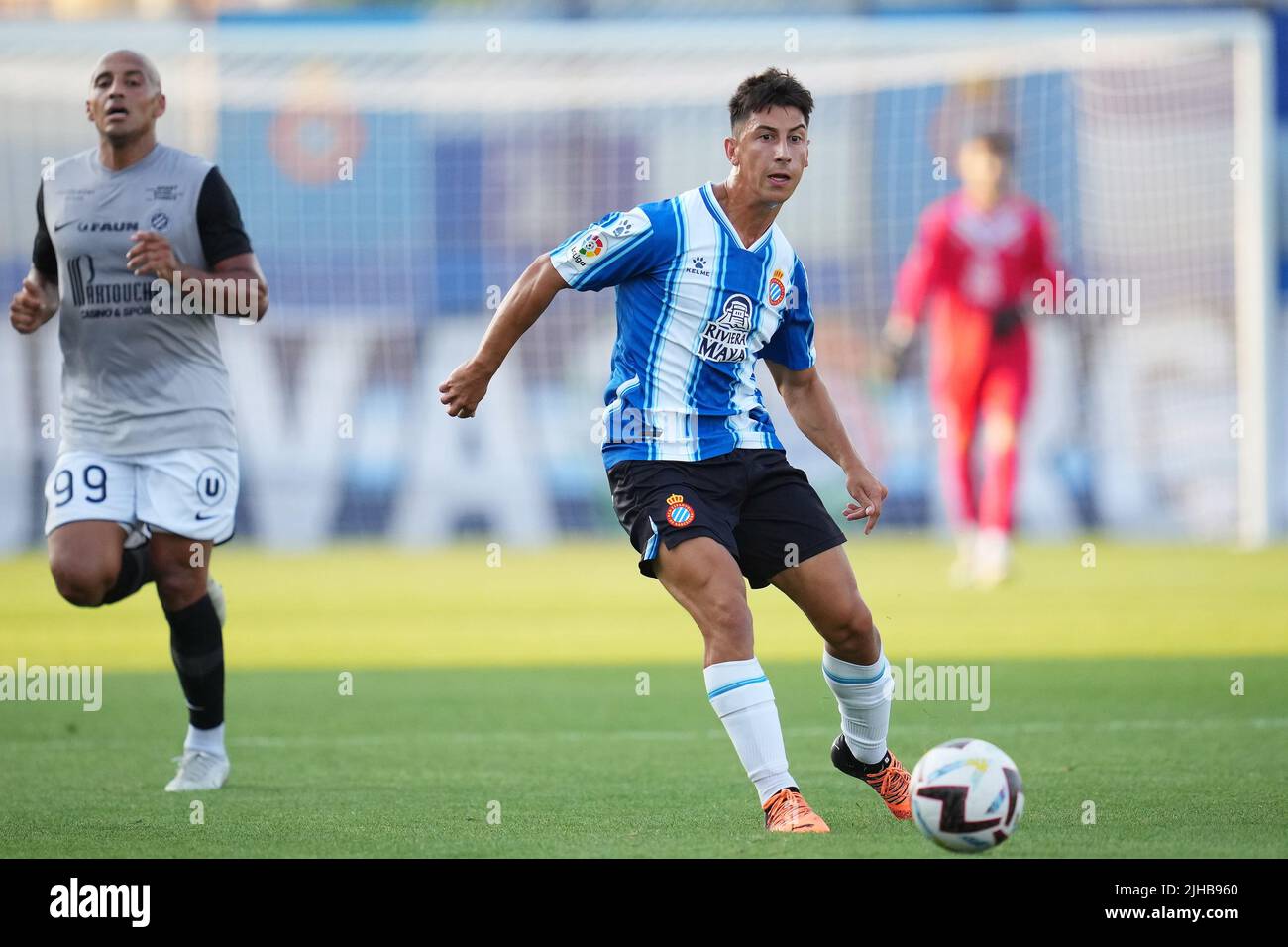 Daniel Villahermosa of RCD Espanyol during the friendly match between RCD Espanyol and ...