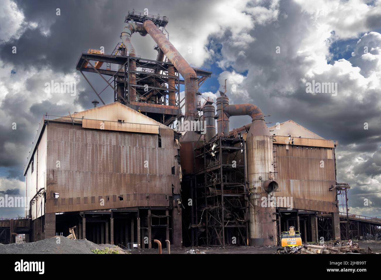 Redundant Blast Furnace and Steel Works, Awaiting Demolition, Redcar ...