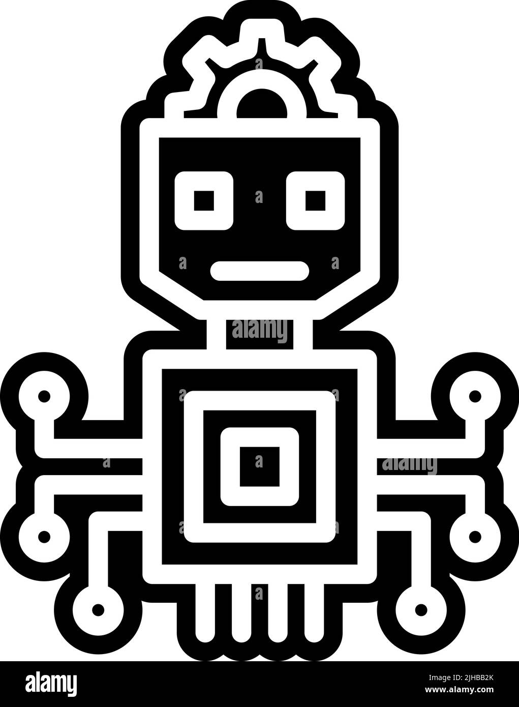 Artificial intelligence robot Stock Vector Image & Art - Alamy