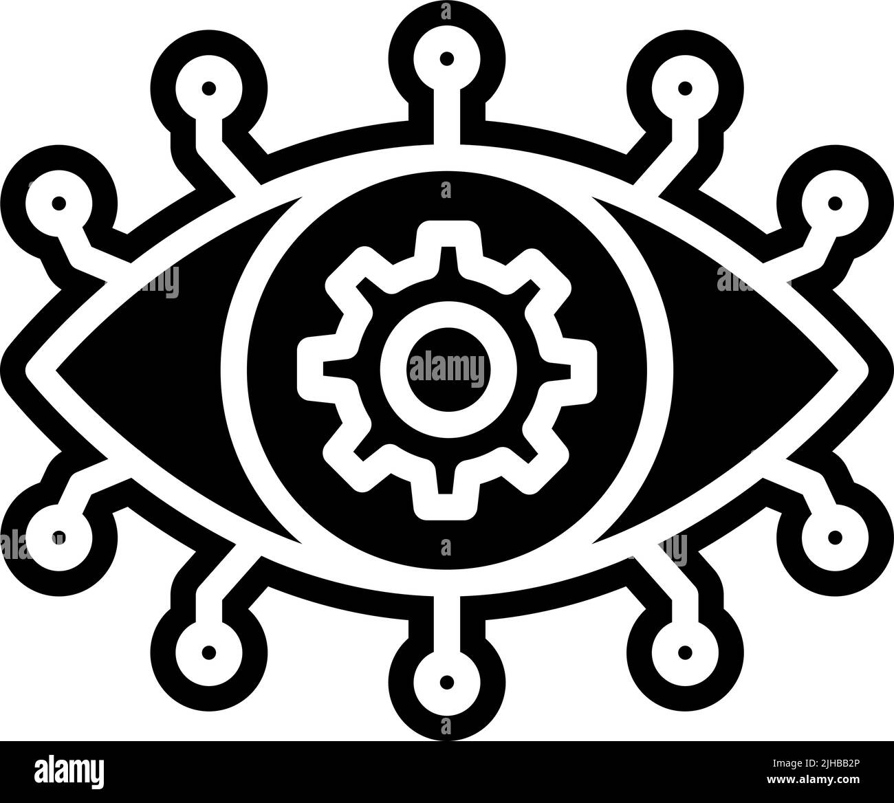 Artificial intelligence eye Stock Vector Image & Art - Alamy
