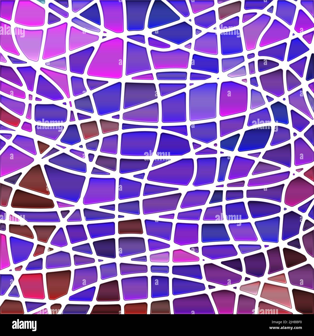 abstract vector stained-glass mosaic background - purple and violet ...