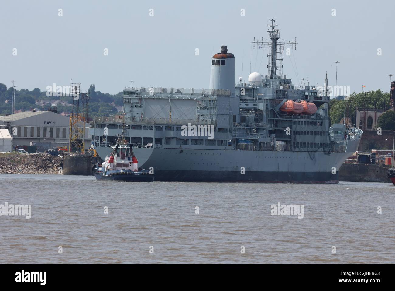 Ex Fort Rosalie now A Egyptian navy ship Stock Photo - Alamy