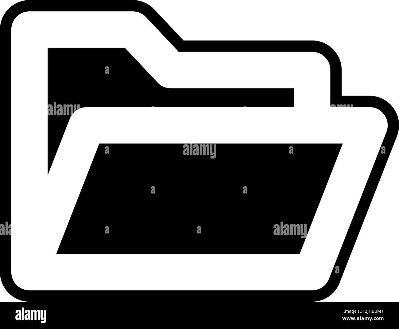 Basic essentials ui open folder Stock Vector Image & Art - Alamy