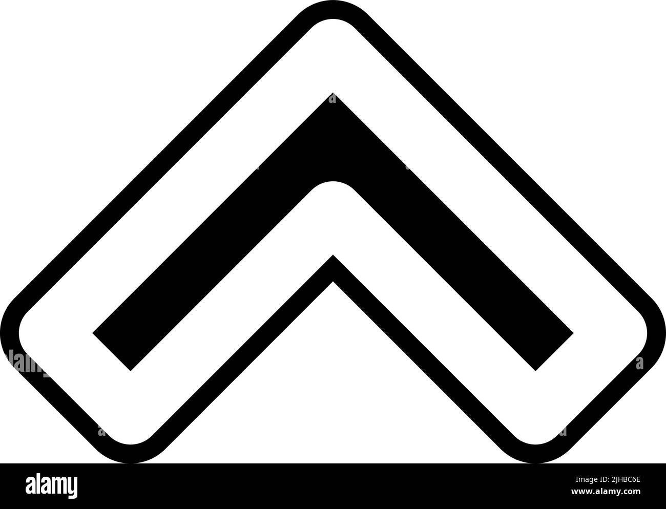 Basic essentials ui up chevron Stock Vector Image & Art - Alamy