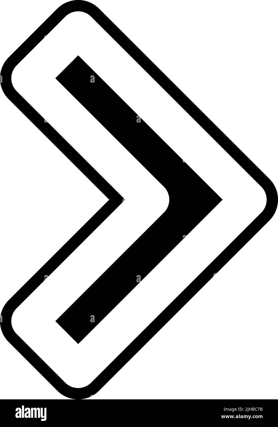 Basic essentials ui right chevron Stock Vector Image & Art - Alamy