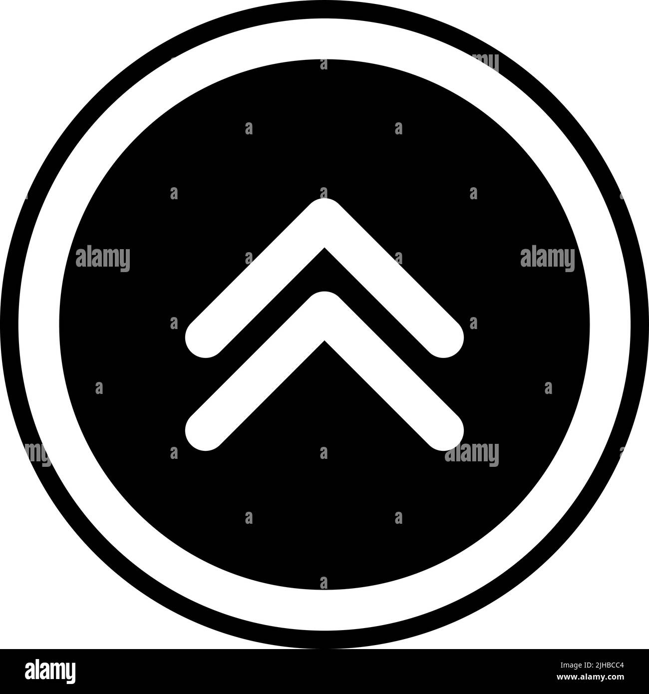 Basic interface up arrow Stock Vector Image & Art - Alamy