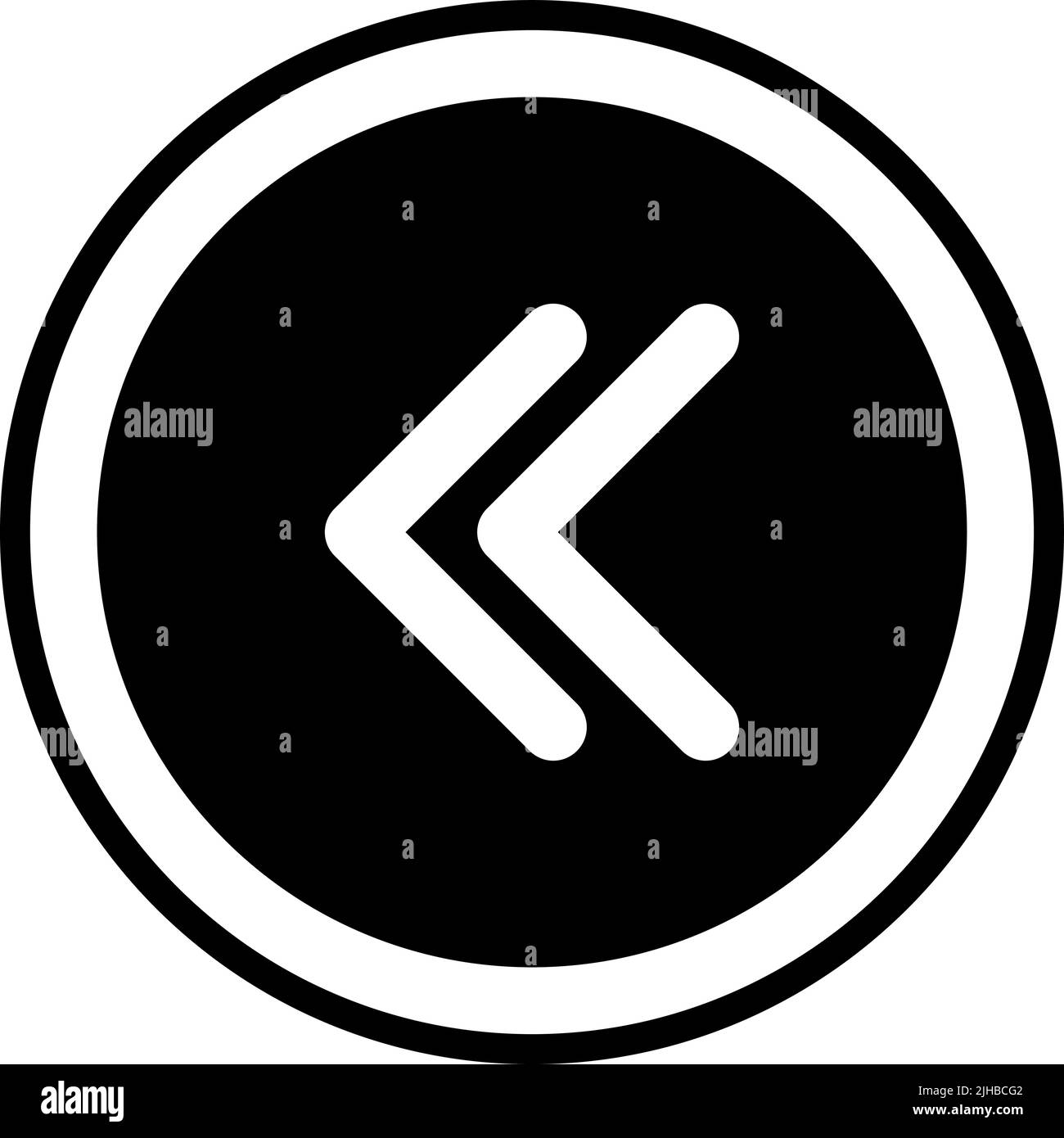 Basic interface left arrow Stock Vector Image & Art - Alamy