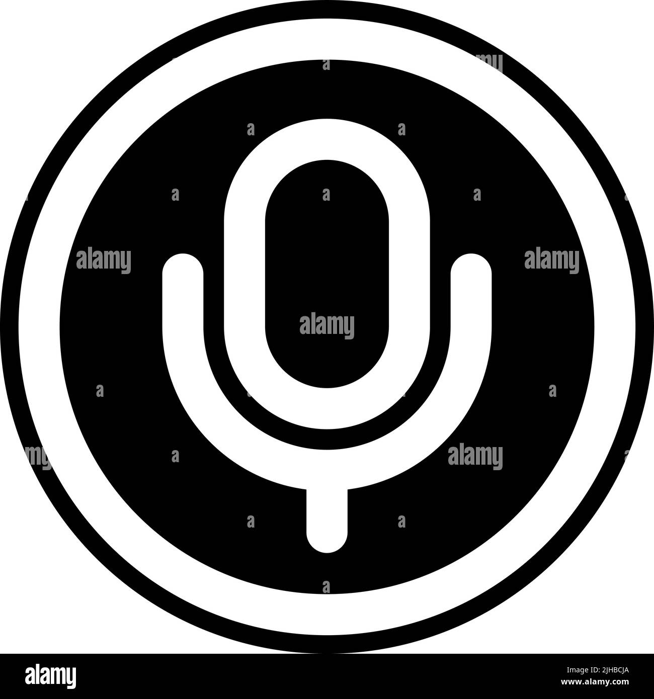 Basic interface microphone Stock Vector Image & Art - Alamy