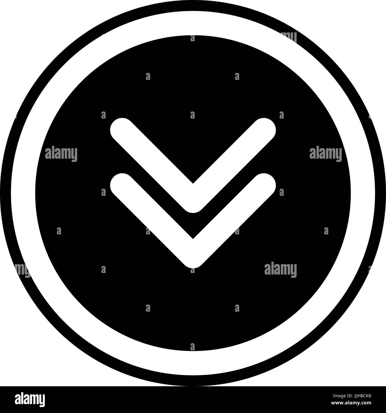 Basic interface down arrow Stock Vector Image & Art - Alamy