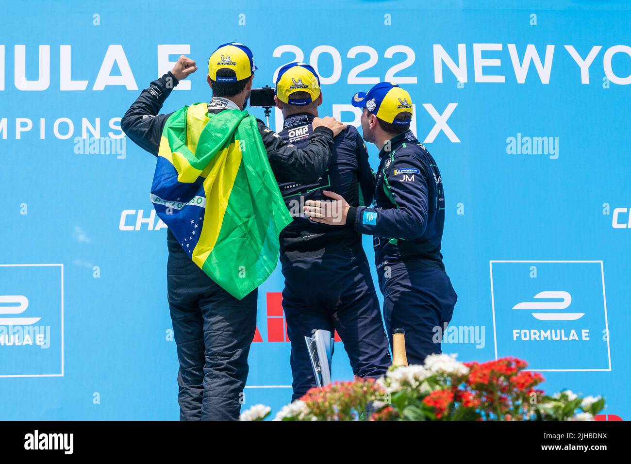New York, New York, USA. 16th July, 2022. Lucas Di Grassi of RokIt team ...