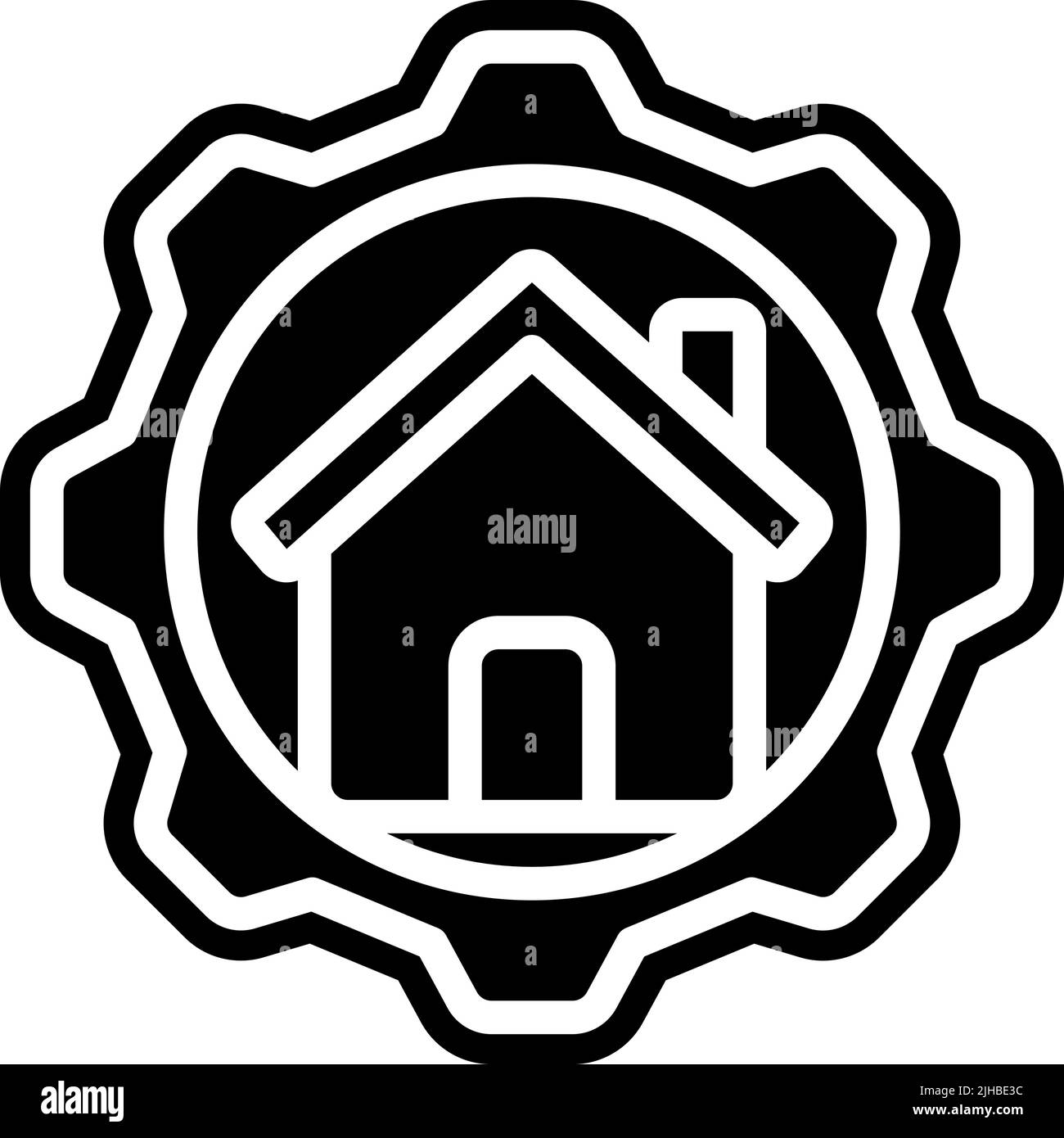 Construction business cog Stock Vector Image & Art - Alamy