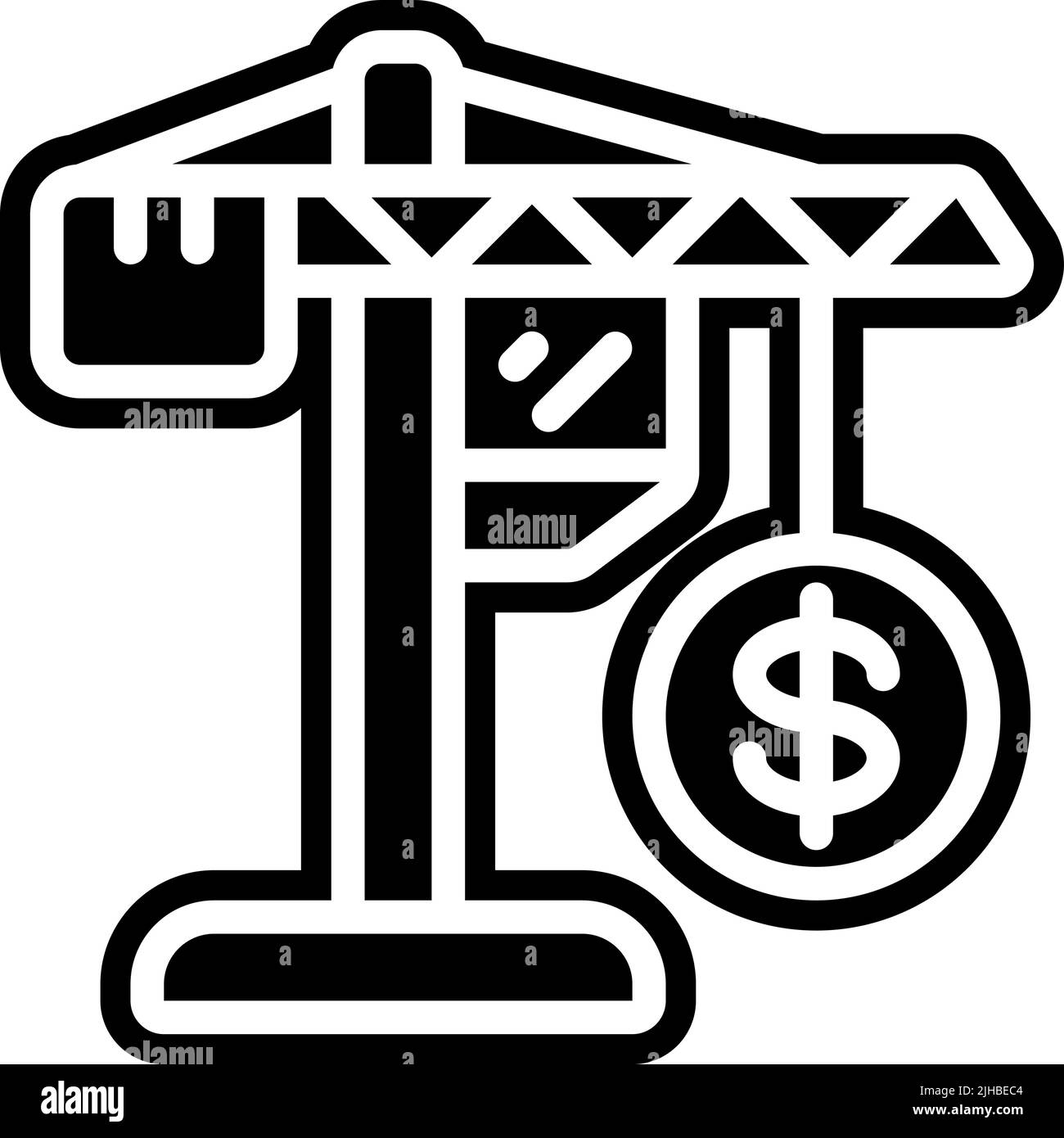 Construction crane worker building Black and White Stock Photos ...