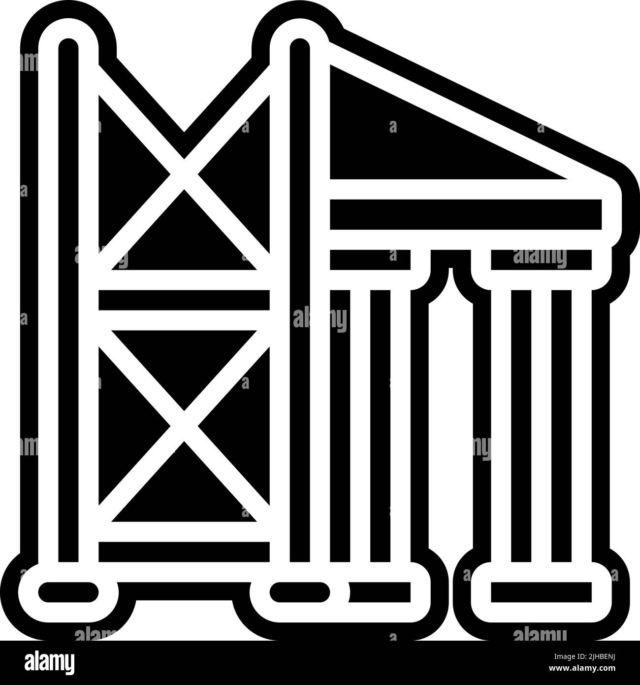 Cone construction site Black and White Stock Photos & Images - Alamy