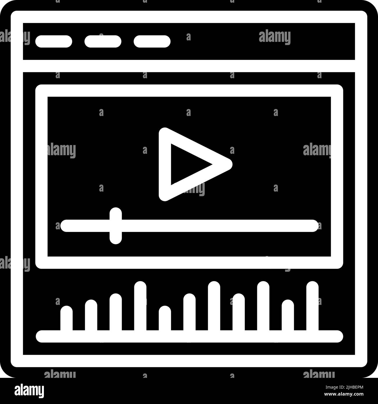 Content creator video player Stock Vector Image & Art - Alamy