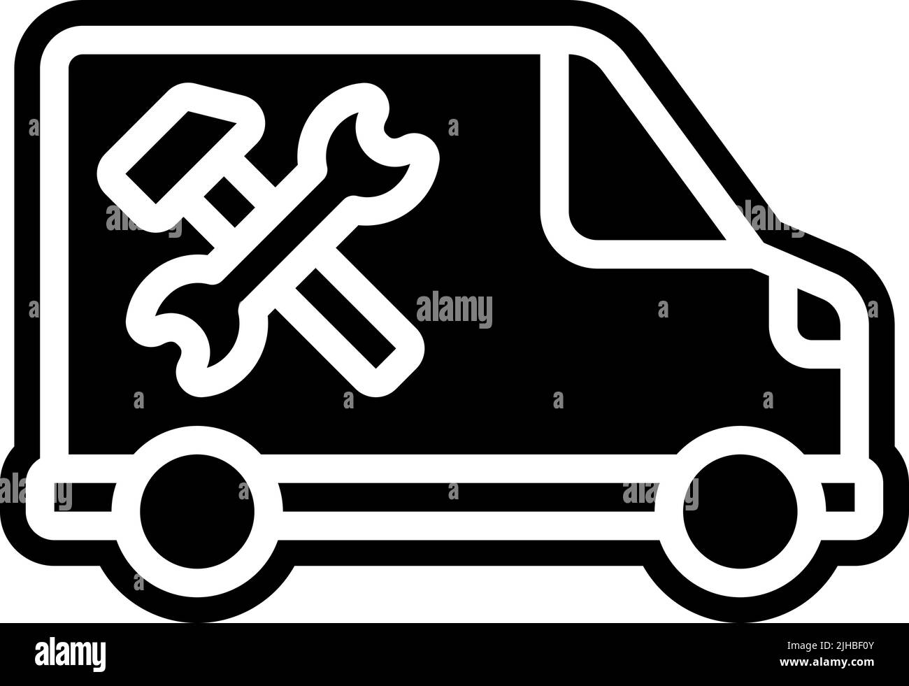 Van car food Black and White Stock Photos & Images - Alamy