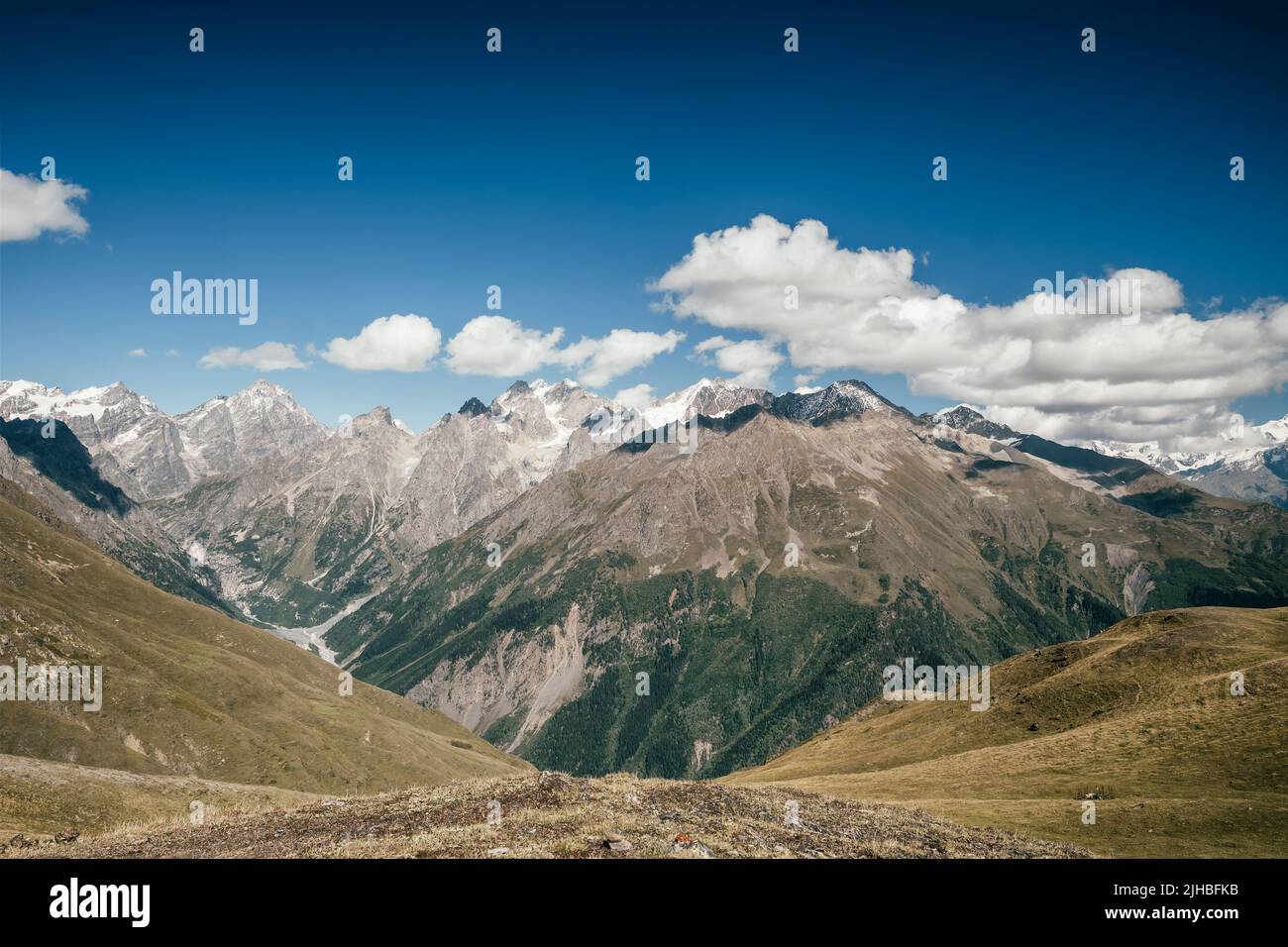 Mountain view caucasus range hi-res stock photography and images - Alamy