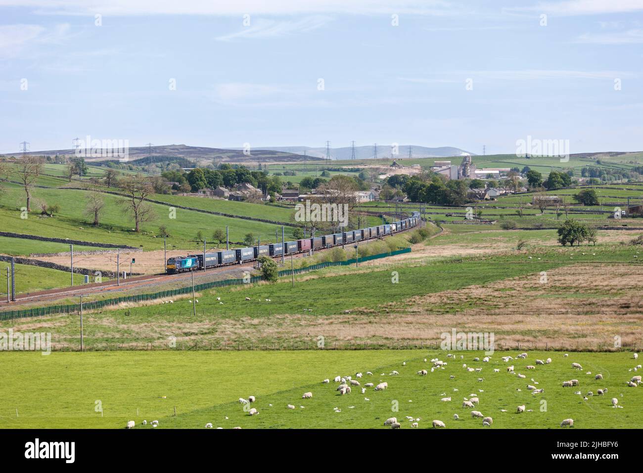 Direct rail Services class 88 locomotive hauling an intermodal ...