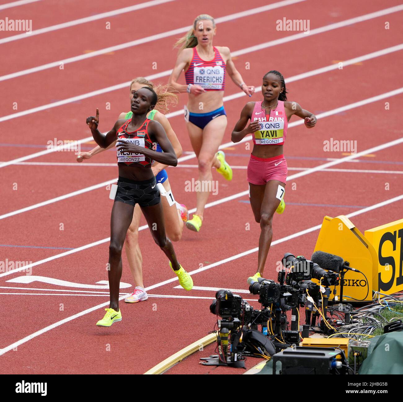 Eugene,, 16 Jul 2022 Celliphine Chepteek Chespol (KEN) Seen in action ...