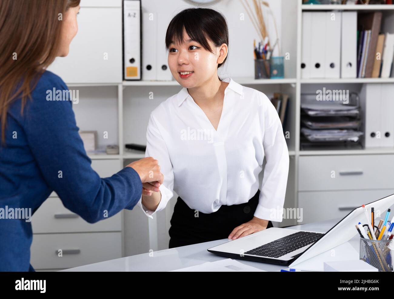 Asian woman manager competence hi-res stock photography and images - Alamy