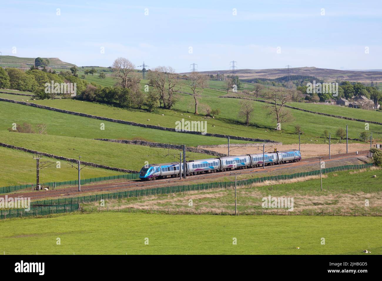 First Transpennine Express CAF class 397 Nova 2 electric train on the ...