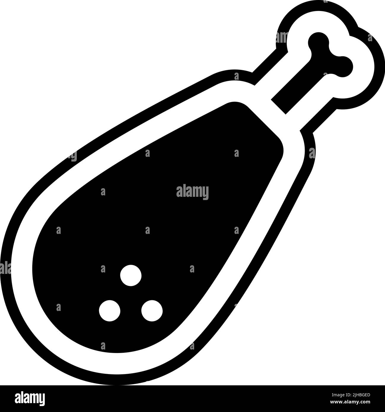 Menu chicken nugget icon Stock Vector Images - Alamy