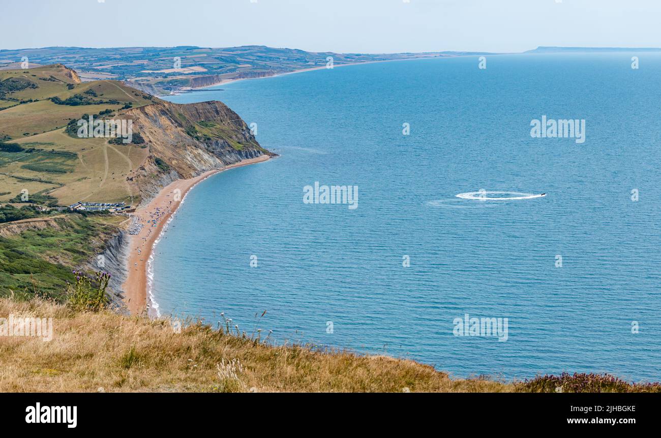 Dorset, England, United Kingdom, 17th July 2022. UK Weather: seaside ...