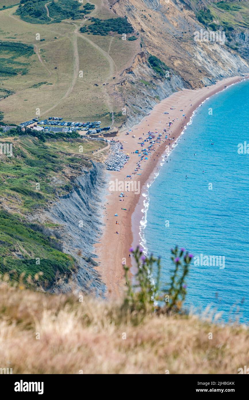 Dorset, England, United Kingdom, 17th July 2022. UK Weather: seaside ...