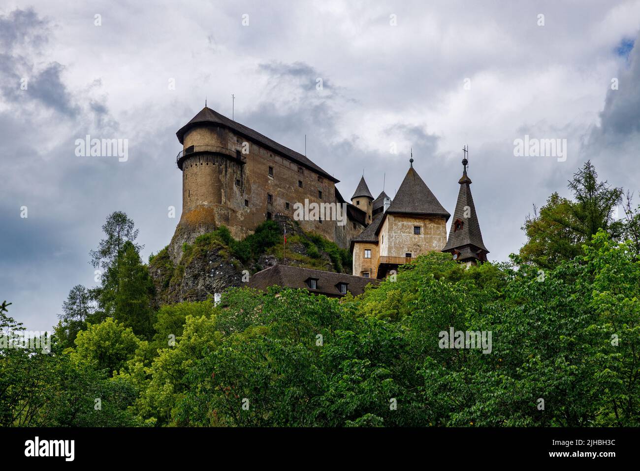 The ORAVA CASTLE in Slovakia Stock Photo - Alamy
