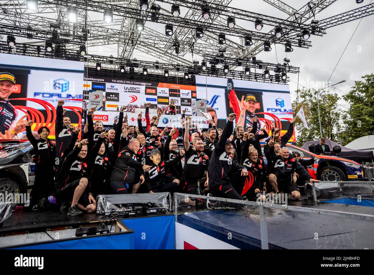 podium, portrait during the Rally Estonia 2022, 7th round of the 2022 ...
