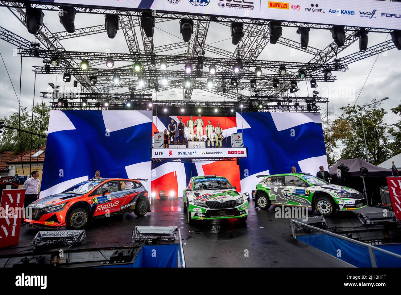 podium, portrait during the Rally Estonia 2022, 7th round of the 2022 ...