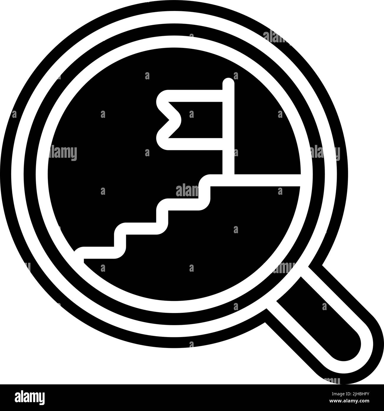 Computer magnifying glass bulb Stock Vector Images - Alamy