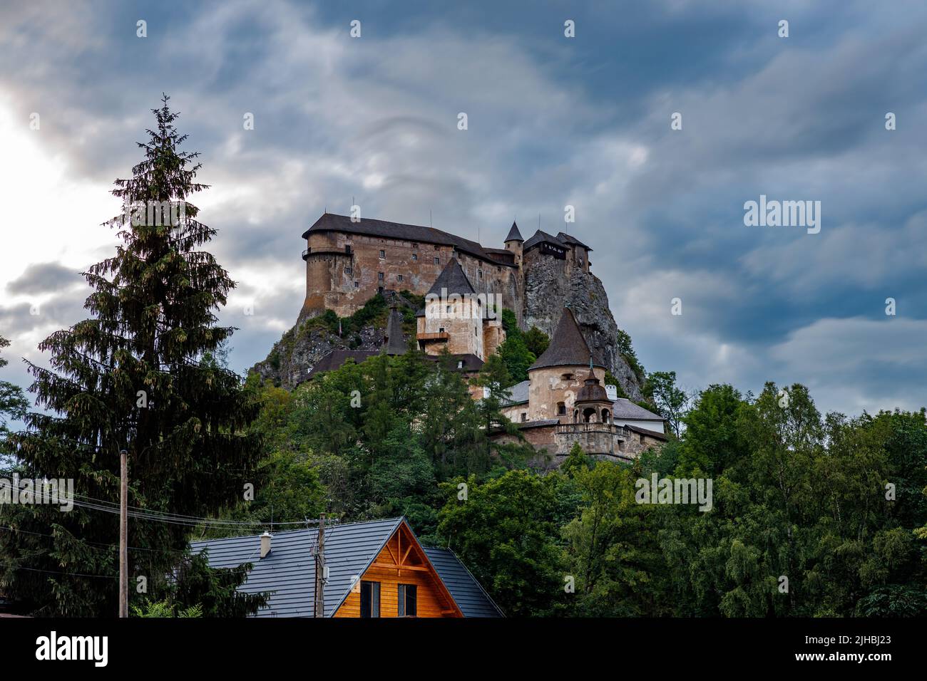 The ORAVA CASTLE in Slovakia Stock Photo - Alamy