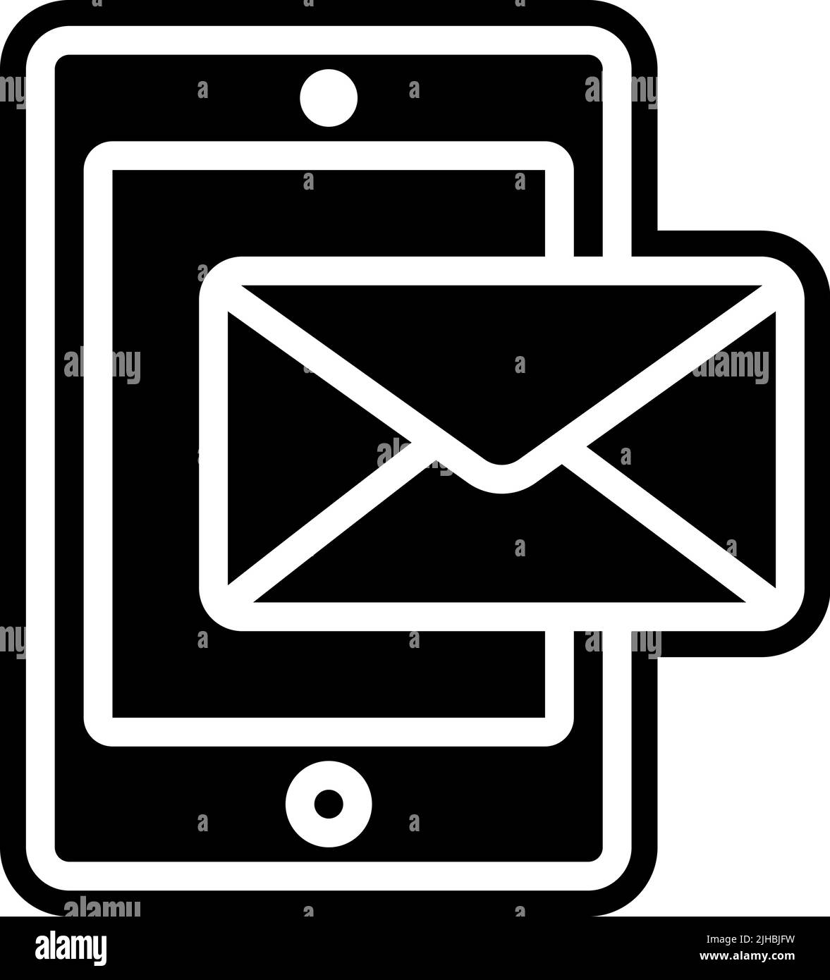 Email screen mockup computer Stock Vector Images - Alamy