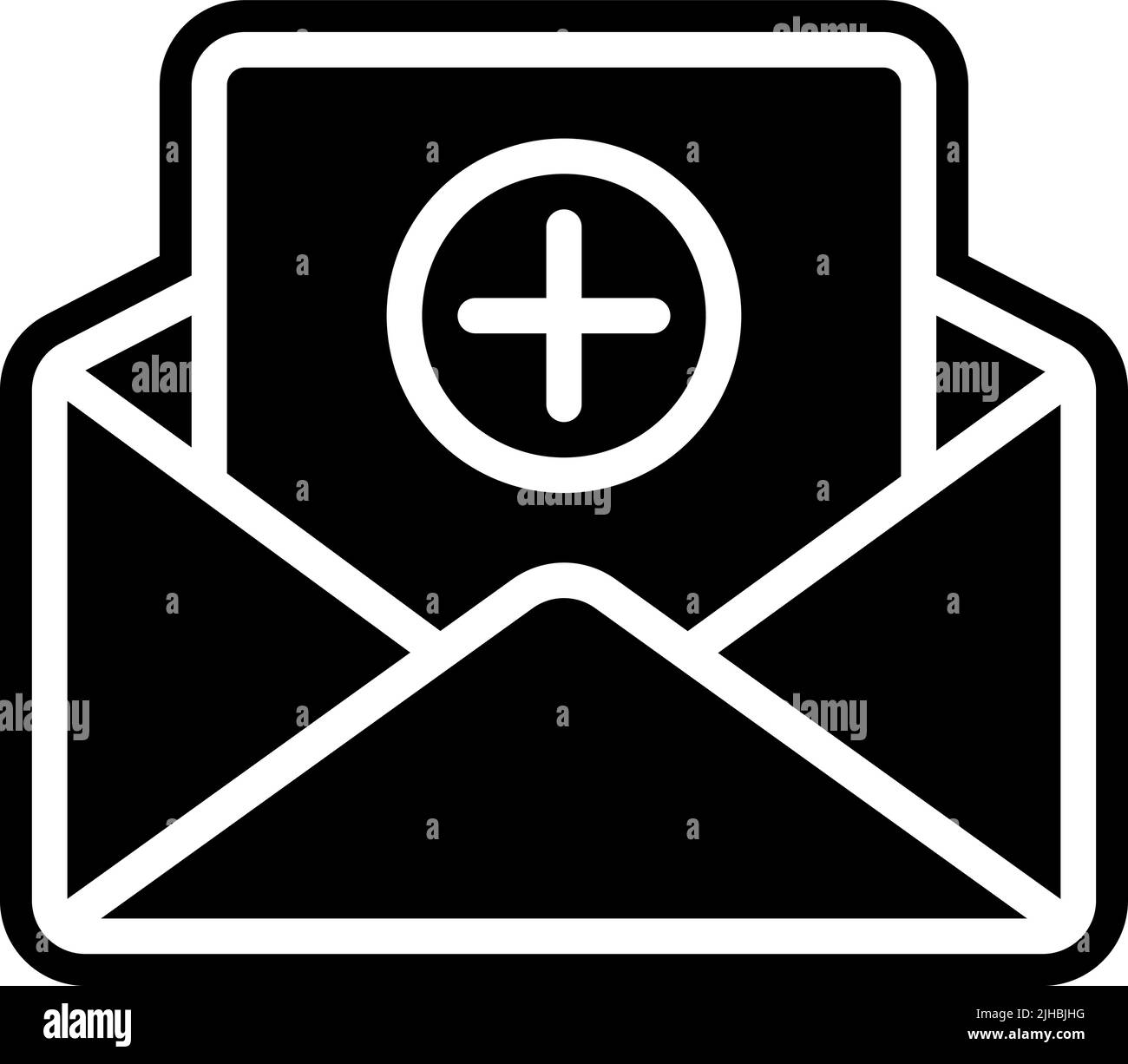 Open mail cartoon Black and White Stock Photos & Images - Alamy