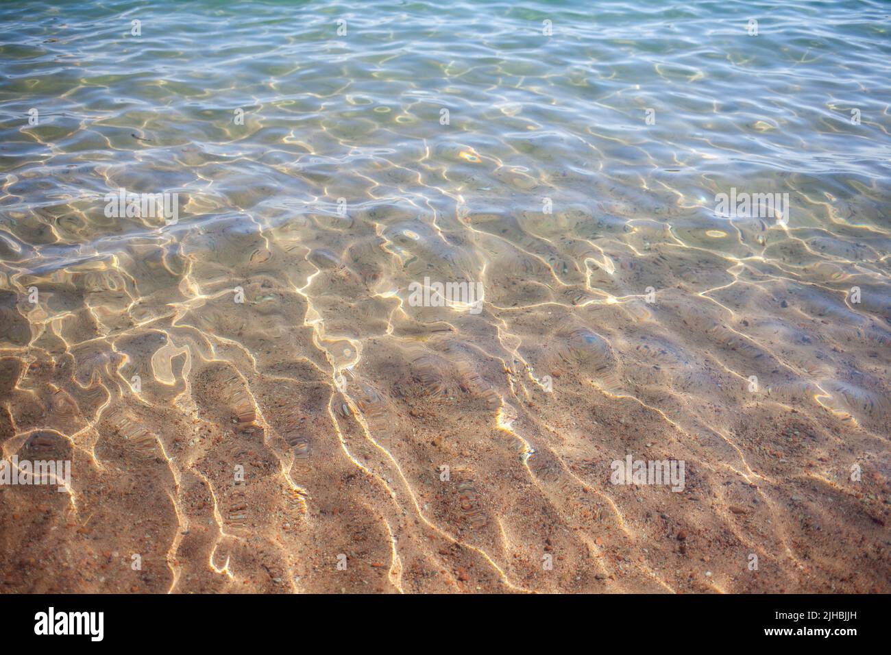 Seascape of clear water on the sea. Clear water on the ocean, sea or ...