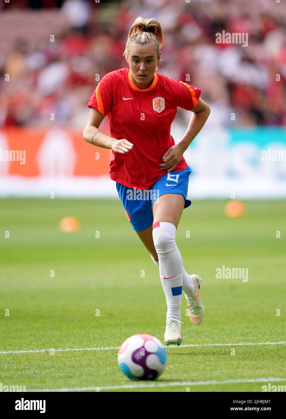 Netherlands' Jill Roord warming up before the UEFA Women's Euro 2022 ...