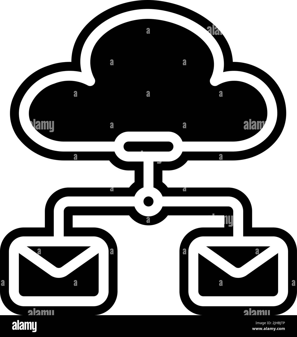 Email cloud server Stock Vector Image & Art - Alamy