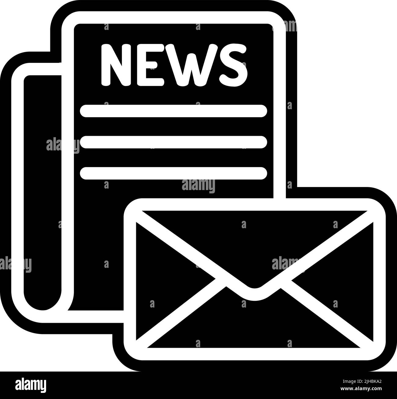 Email newsletter Stock Vector Image & Art - Alamy
