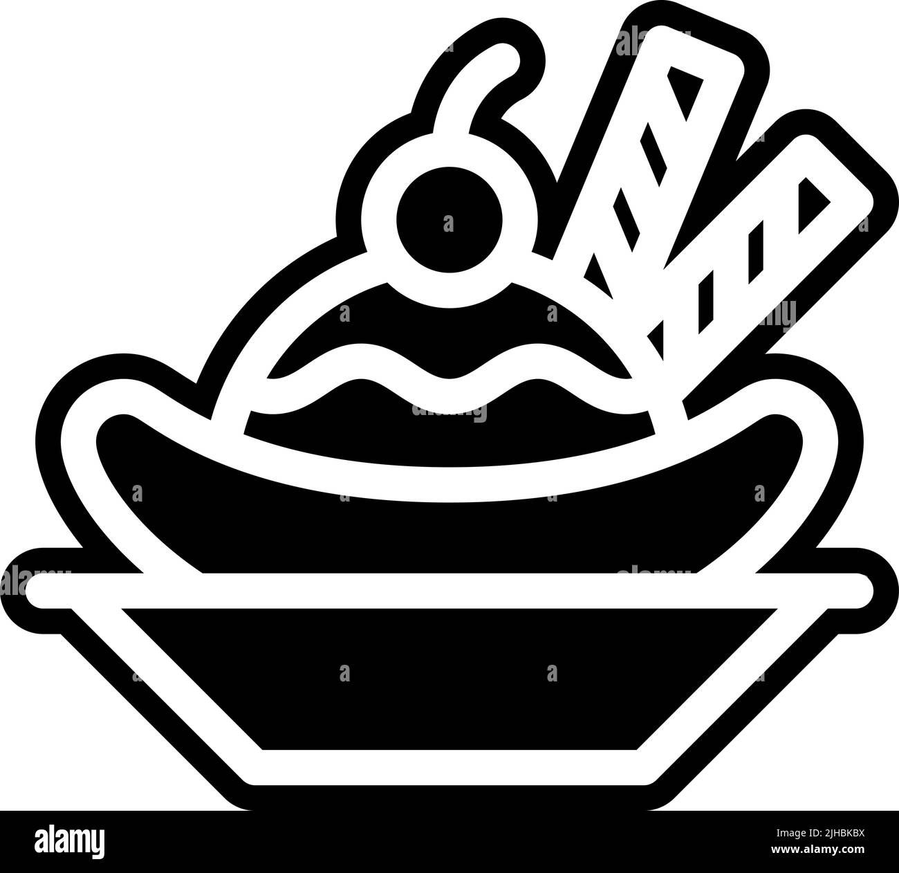 Food and beverage banana split Stock Vector Image & Art - Alamy
