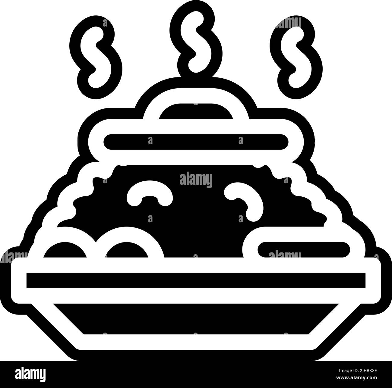 Rice cake soup Stock Vector Images - Alamy